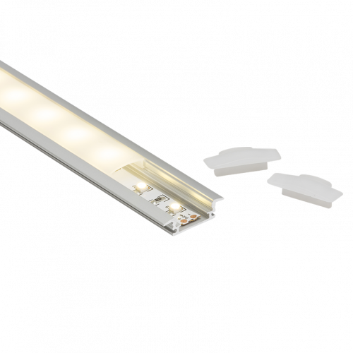 Knightsbridge 1M Aluminium Profile - Recessed Flat - (1MPRF) | Sparkle Knightsbridge 1M Aluminium Profile - Recessed Flat - (1MPRF) | Sparkle