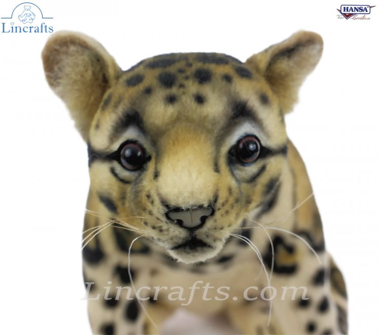 Soft Toy Clouded Leopard Wildcat by Hansa 27cm 7935 Sparkle