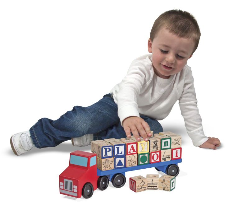 Melissa & doug alphabet truck store